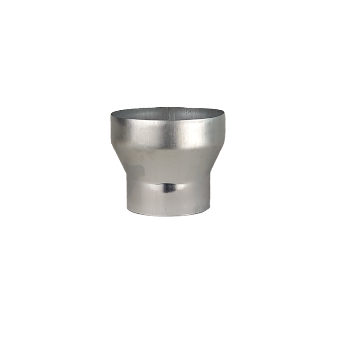 Verloopstuk zink van 80 naar 60 mm.